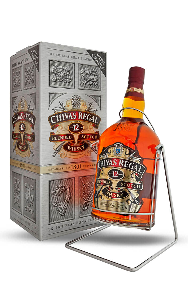 Spirits Chivas Regal 12 YO whiskey with a swing 4.5l - Roto webshop