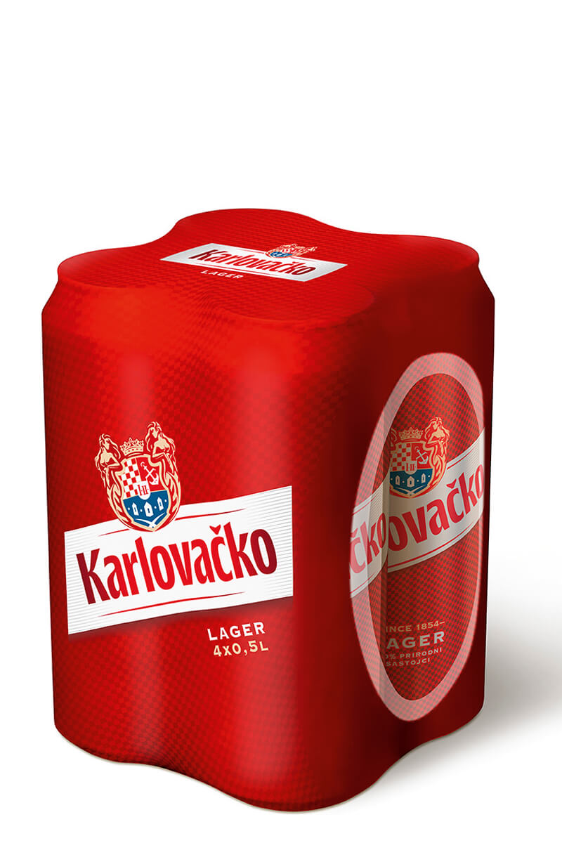 Beer Karlovačko light beer 4-PACK 4x0.5l - Roto webshop