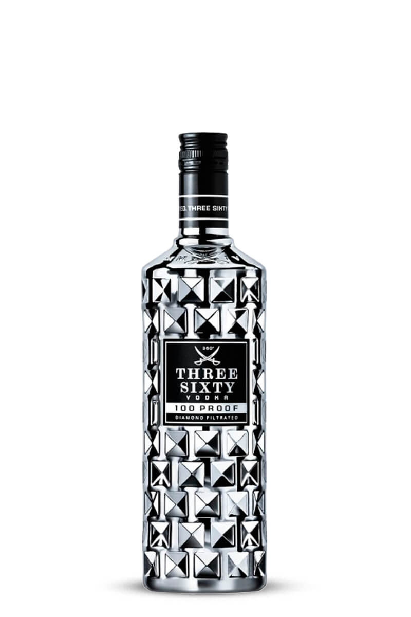 Three Sixty 100 Proof vodka - 8970