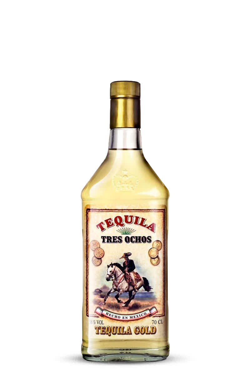 Tequila Tres Ochos Gold - 041023