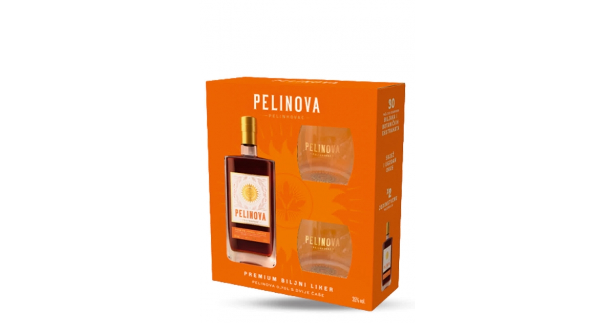 Liqueur Pelinova 0,70 + 2 glasses - 21530